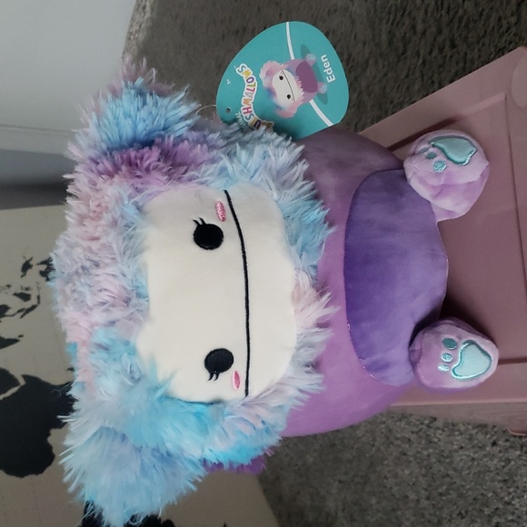 Squishmallows | Toys | Eden The Purple Bigfoot 8 Squishmallow New With ...